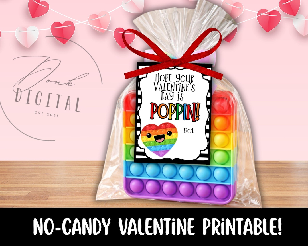 Poppin' Valentine's Day Cards: Printable PDF (digital Download) - Etsy