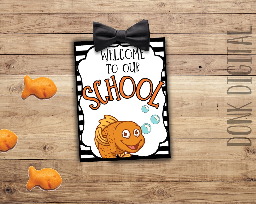 Welcome Back to School Gift Tag: Goldfish Theme (PDF) - Etsy