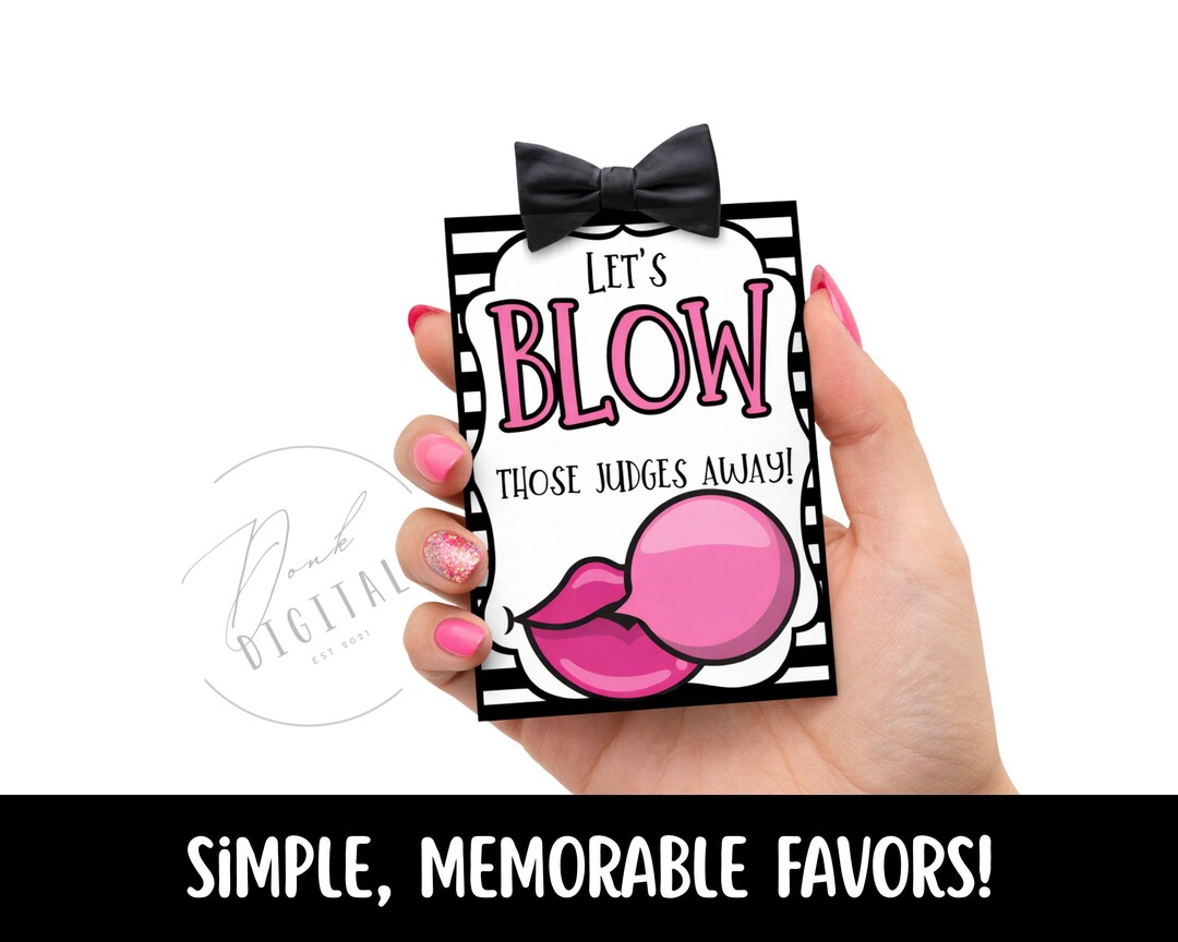 Blow the Judges Away Favor Tag: Printable (PDF) - Etsy