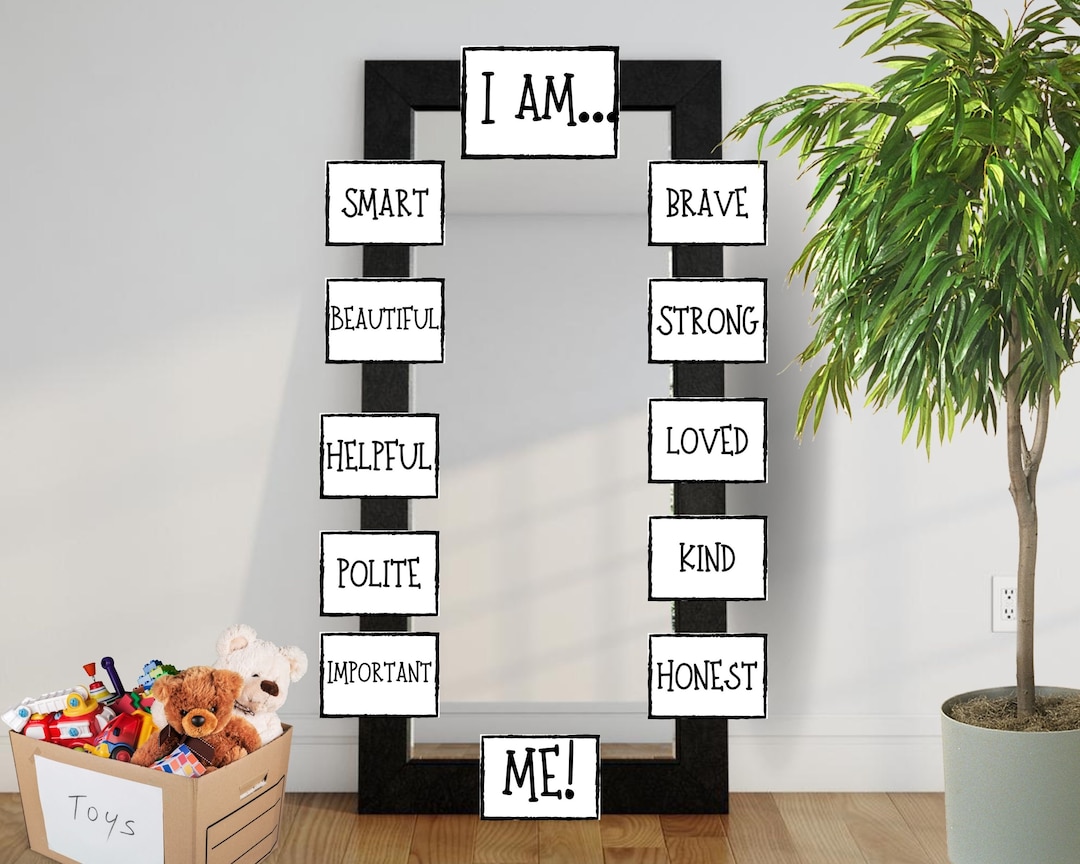 Positive Affirmations - Mirror Affirmations - Homeschool Printable ...