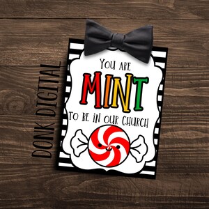 You Are MINT to Be in Our Chur- Church Printables - Sunday School ...