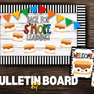 Back for SMORE Learning Bulletin Board -classroom Decor-bulletin Board ...