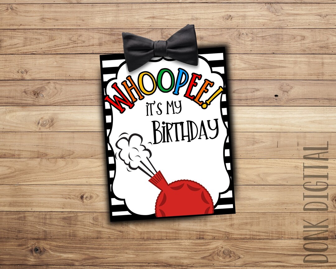 WHOOPEE It's My Birthday- Funny Birthday Tag- Class Birthday Favors ...