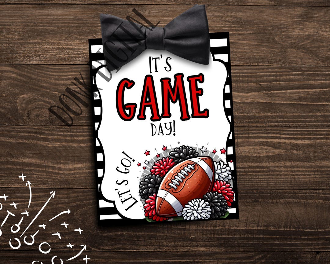 It's Game Day- Good Luck Tag - Team Gift Tags- Competition Gift- Game ...