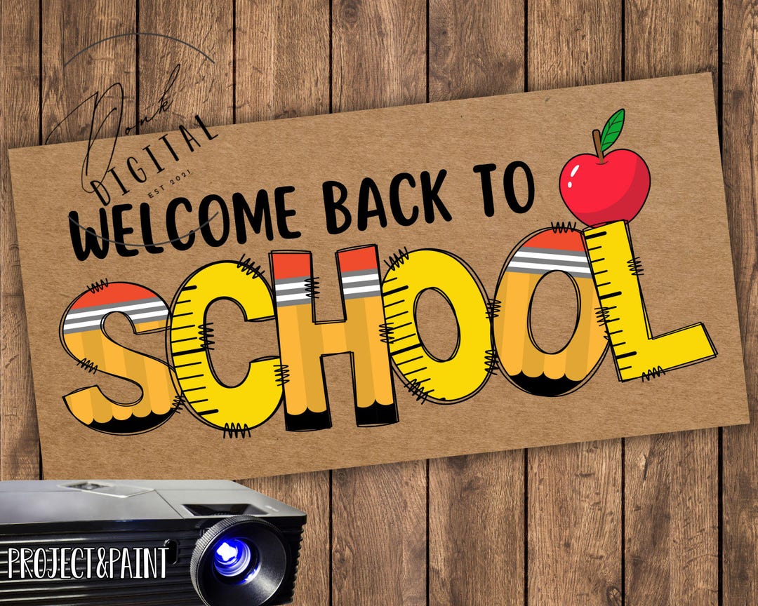Welcome Back to School Banner: Paint-your-own Classroom Decor ...