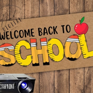 Welcome Back to School Banner: Paint-your-own Classroom Decor ...