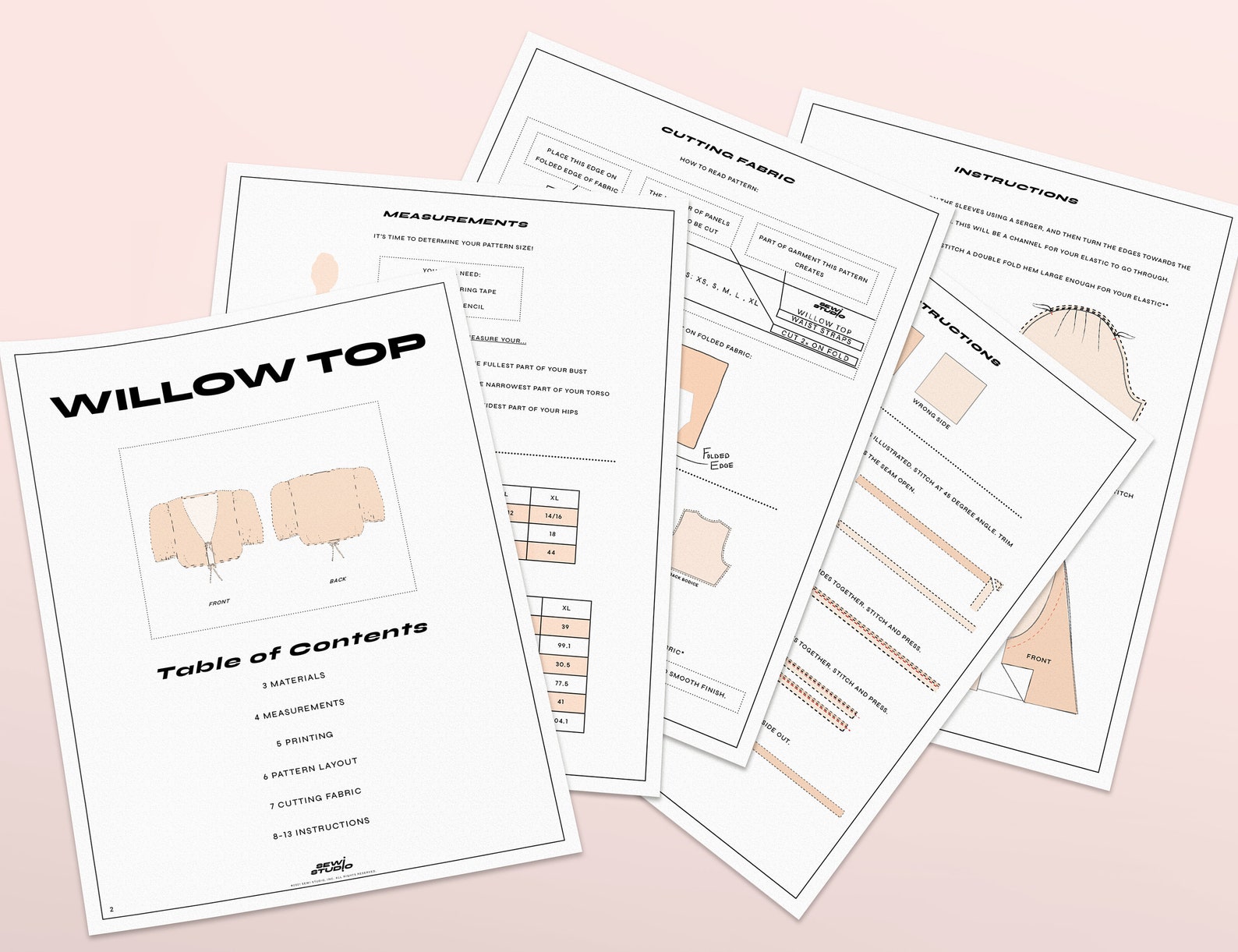 PDF Willow Top Digital SEWING Pattern | Cottage Crop Puff Sleeve Shirt ...