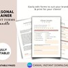 Printable Personal Training Program Sheet Templates - for Personal ...