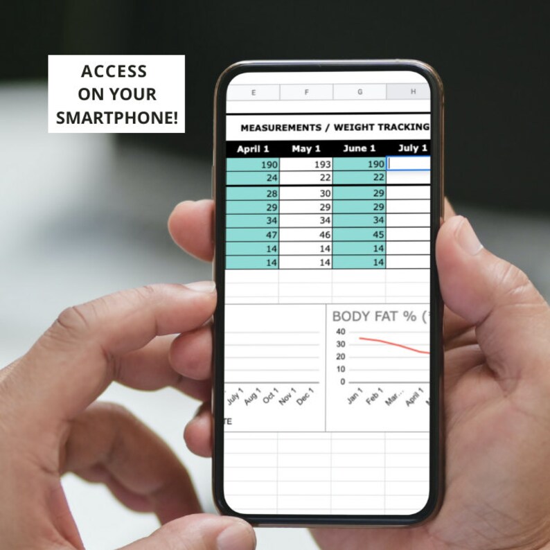 Personal Trainer MEASUREMENT Tracking Program Template Form ...