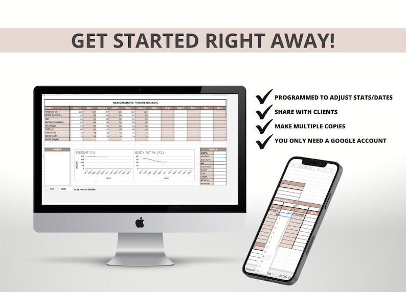 Personal Training Program Template Bundle Program Design, Client Tracking, Business Management ...