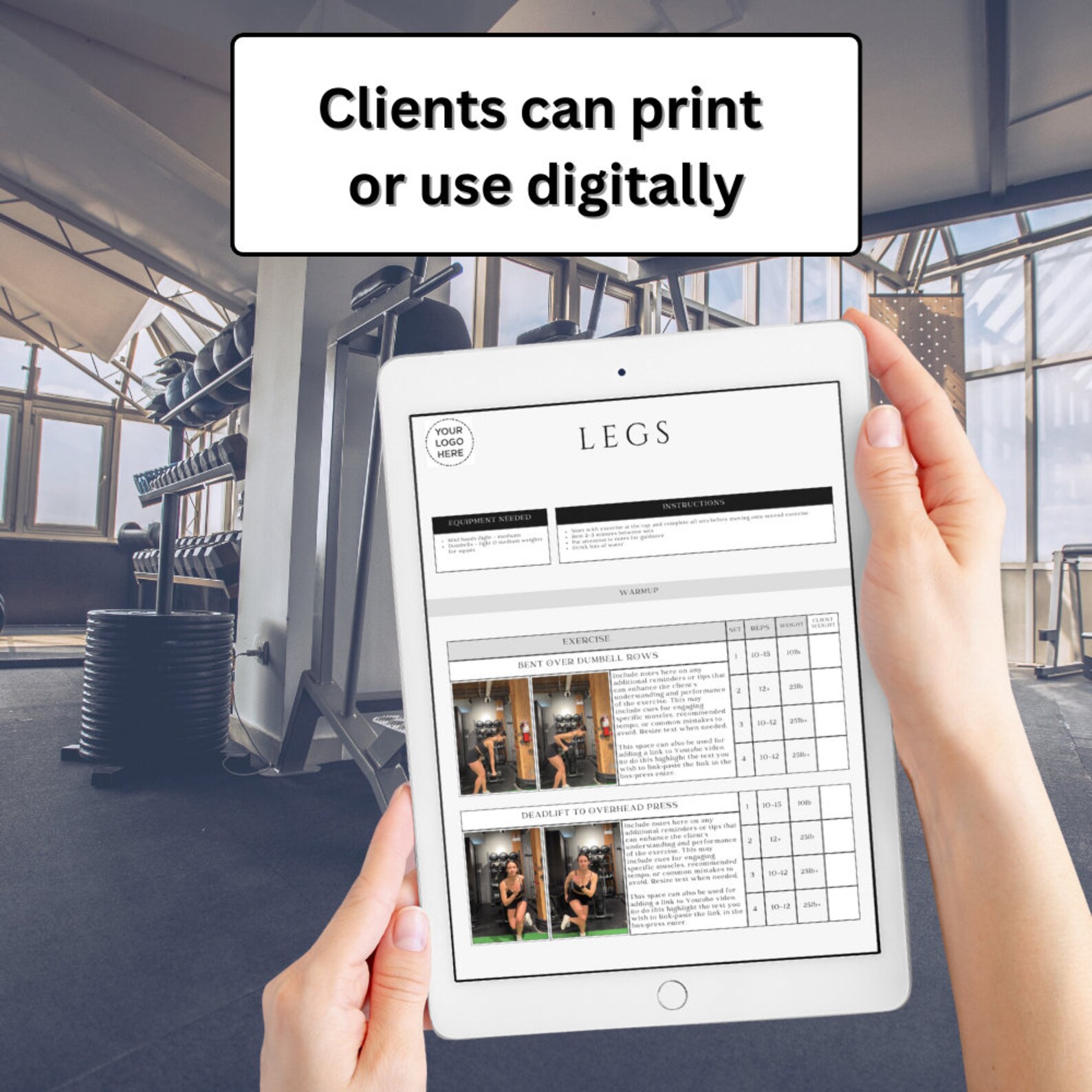 Personal Trainer Template PDF Program Design Customize & Edit Digital ...