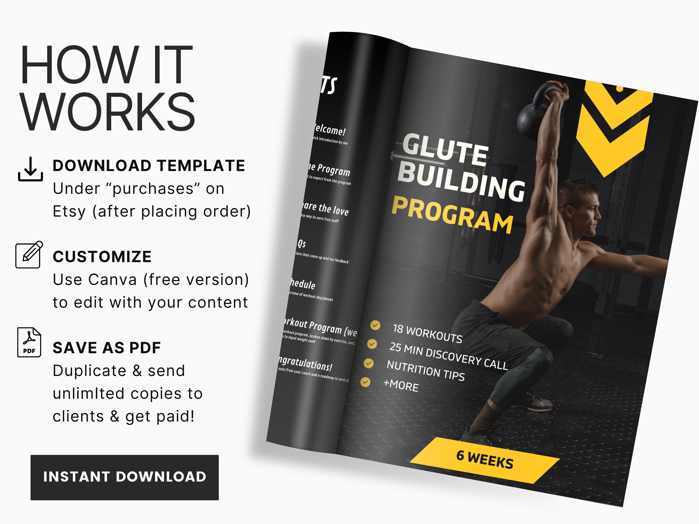 Personal Trainer Program Templates: Customizable Fitness E-book (PDF ...