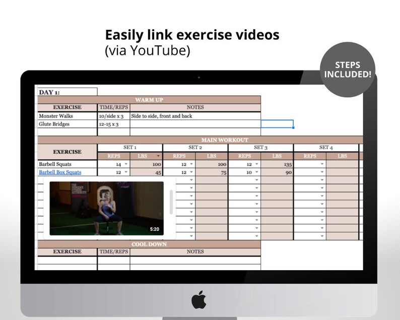 Personal Trainer Program Template NASM / Electronic + PDF Version + PT ...