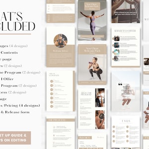 Personal Trainer Welcome Packet Template: Editable Client Onboarding ...