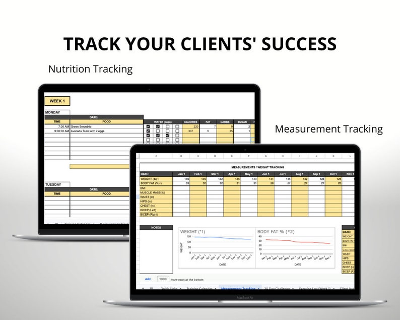 Personal Trainer Program Template for Personal Digital Training ...