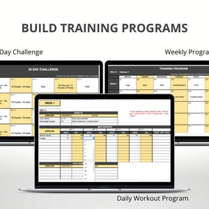 Personal Trainer Program Template for Personal Digital Training Programs / BUNDLE / Exercise ...