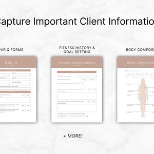 Personal Trainer Client Forms Bundle: Customizable Business Management ...