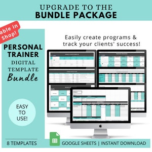Personal Trainer Program Template NASM / Electronic + PDF Version + PT Calendar Template ...