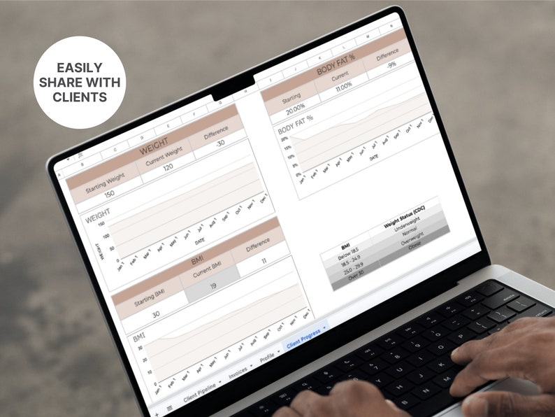 Personal Trainer Client Management Template: CRM & Progress Tracker ...