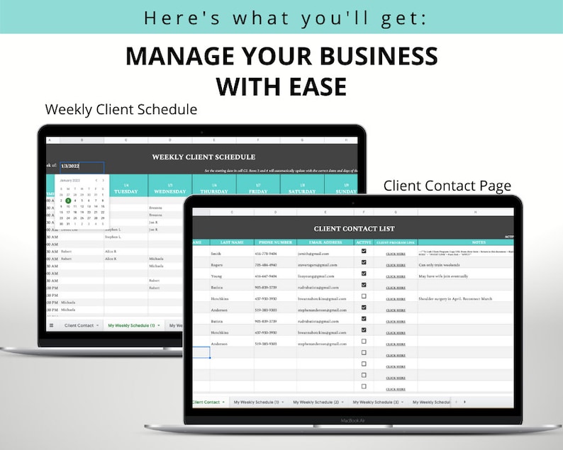 Personal Trainer Template for Client Program Design - Google ...