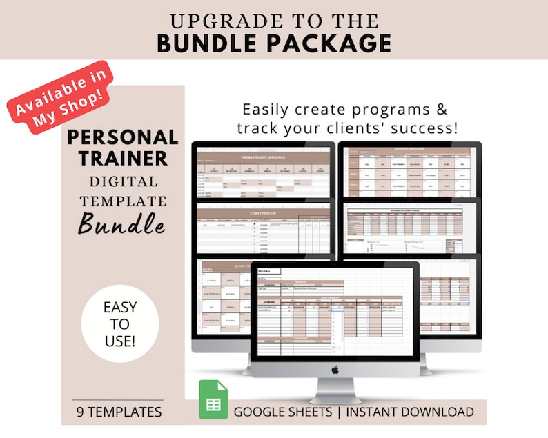 Personal Trainer Client Tracker Templates for Business Management ...