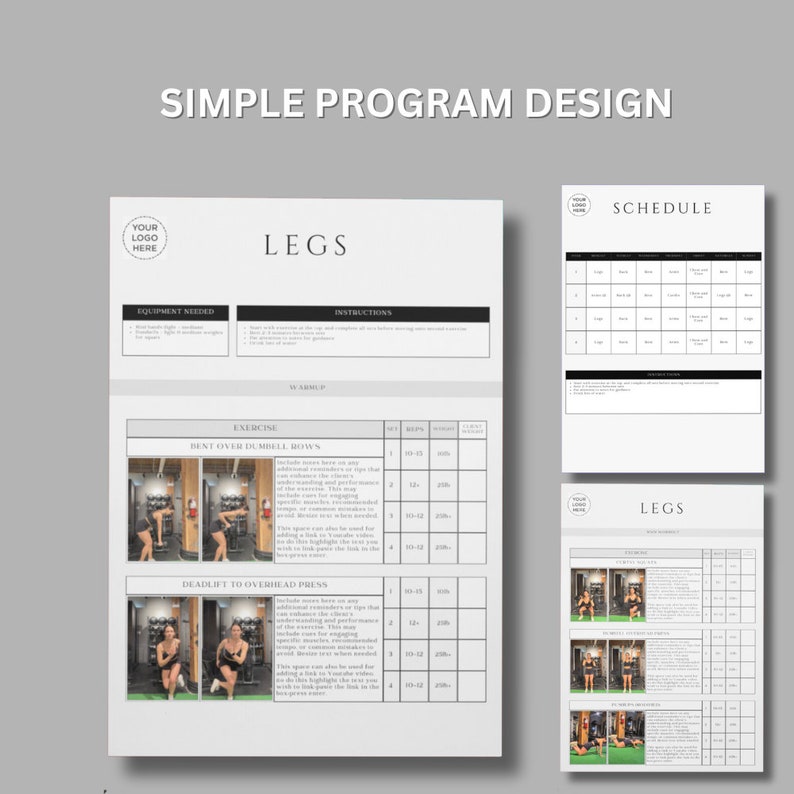 Personal Trainer Template PDF Program Design - Customize & Edit Digital ...