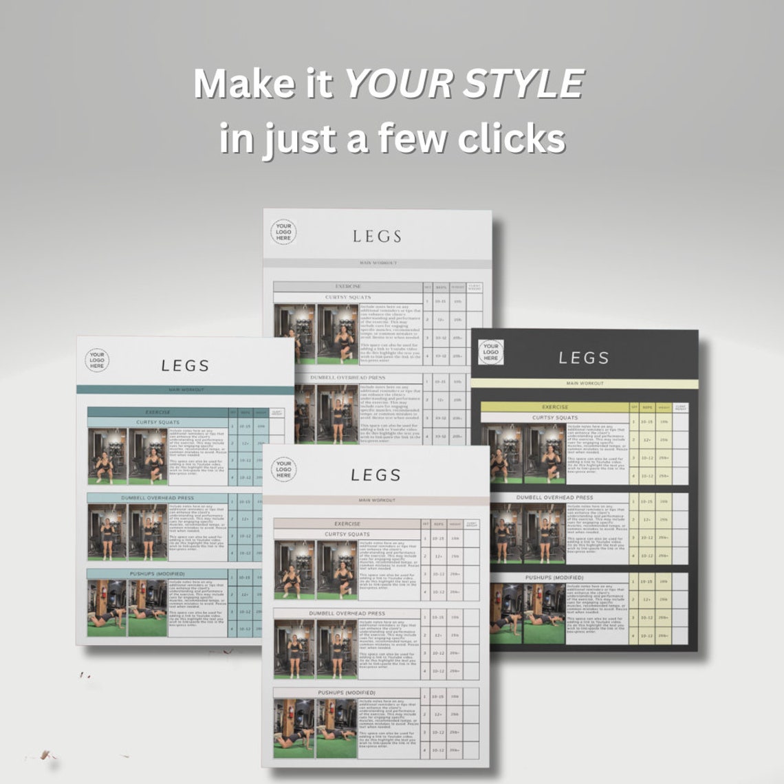 Personal Trainer Template PDF Program Design Customize & Edit Digital ...