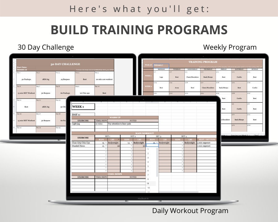 Personal Training Program Template Bundle Program Design, Client ...