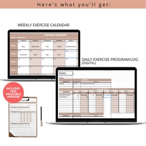 Personal Trainer Program Template: 6-week Workout Tracker (PDF) - Etsy