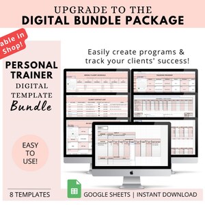 Personal Training Program Template: Printable Fitness Planner (PDF ...