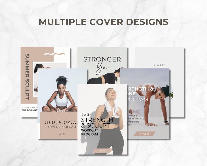 Personal Trainer Program PDF Templates: Canva Workout Plan - Etsy