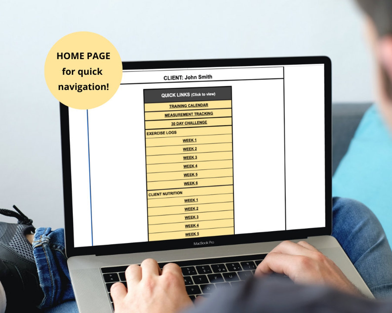 Personal Trainer Program Template for Personal Digital Training ...