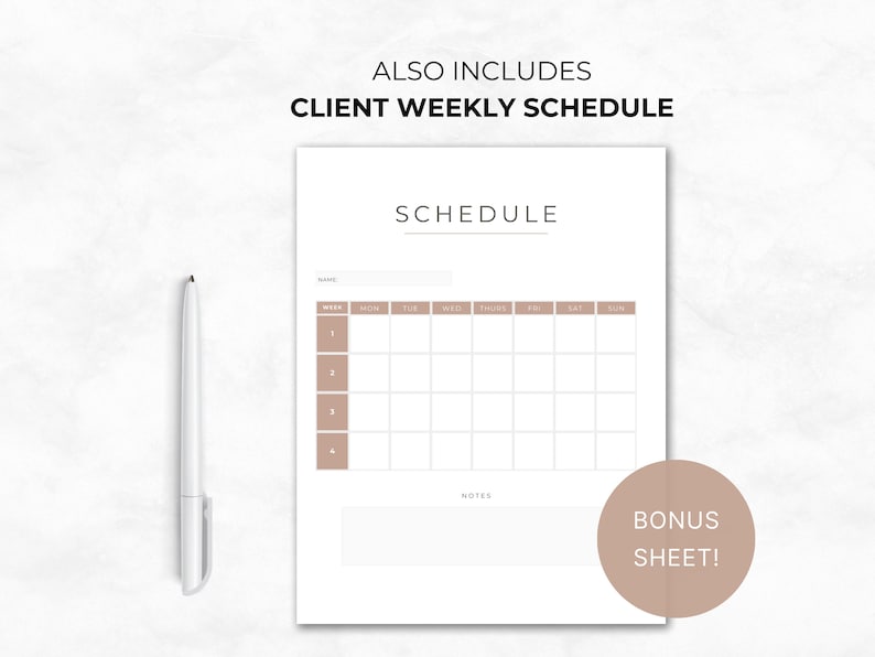 Printable Workout Forms: Personal Trainer Client Exercise Logs (PDF) - Etsy