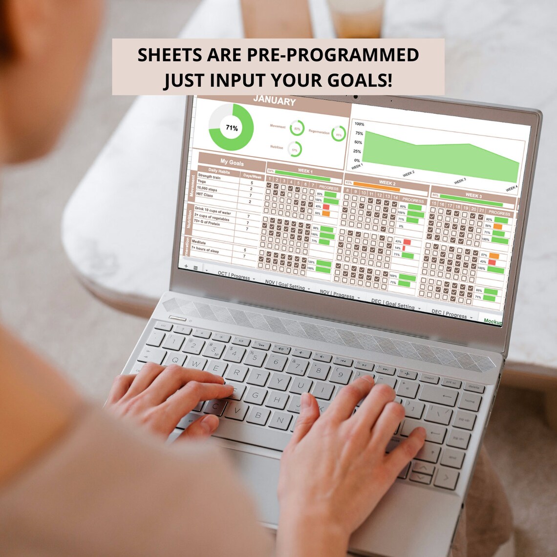 Fitness Habit Tracker Template Bundle Fitness Planner Habit - Etsy
