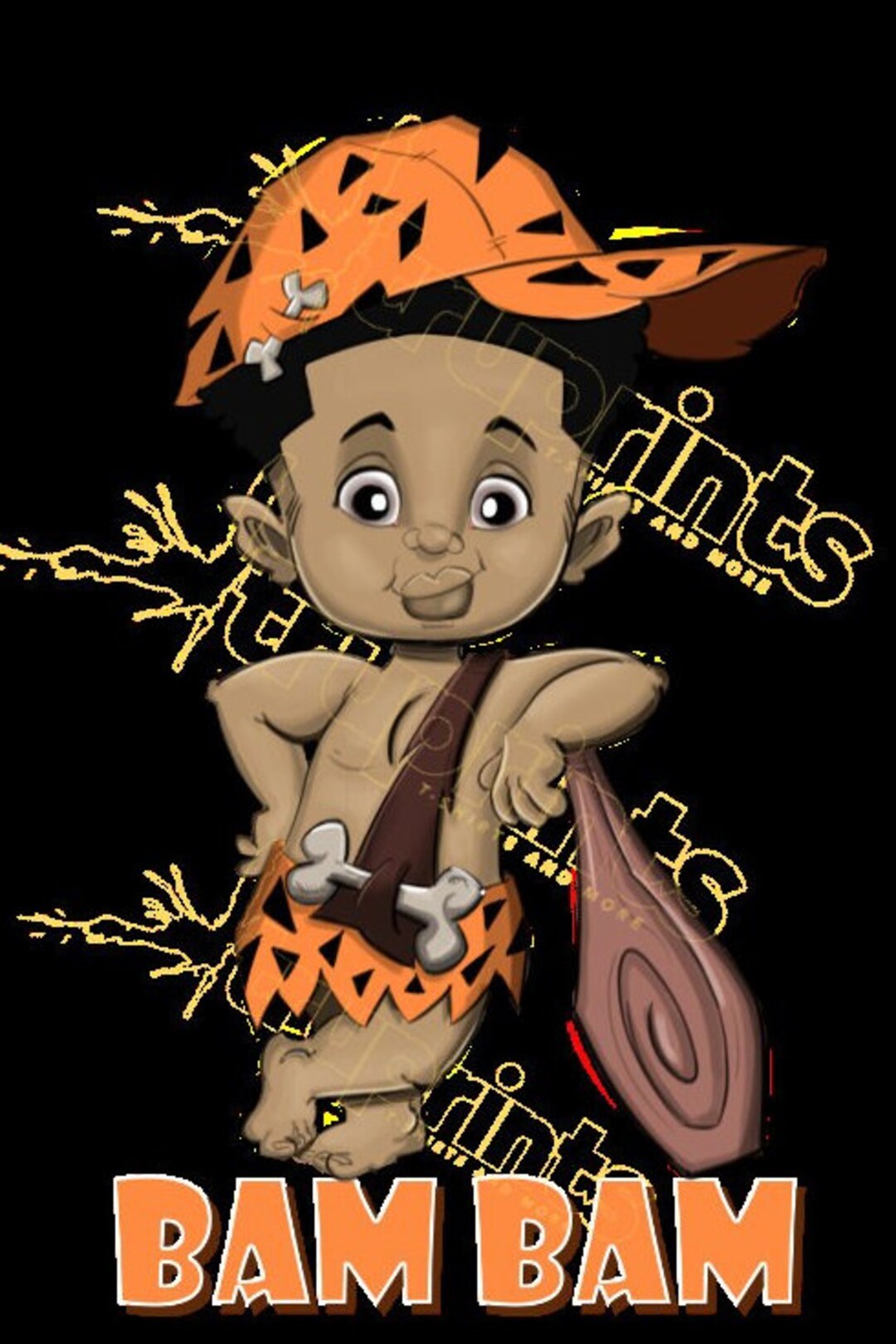 DTF Transfer Bam Bam - Etsy