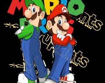 Mario Heat Transfer - Etsy