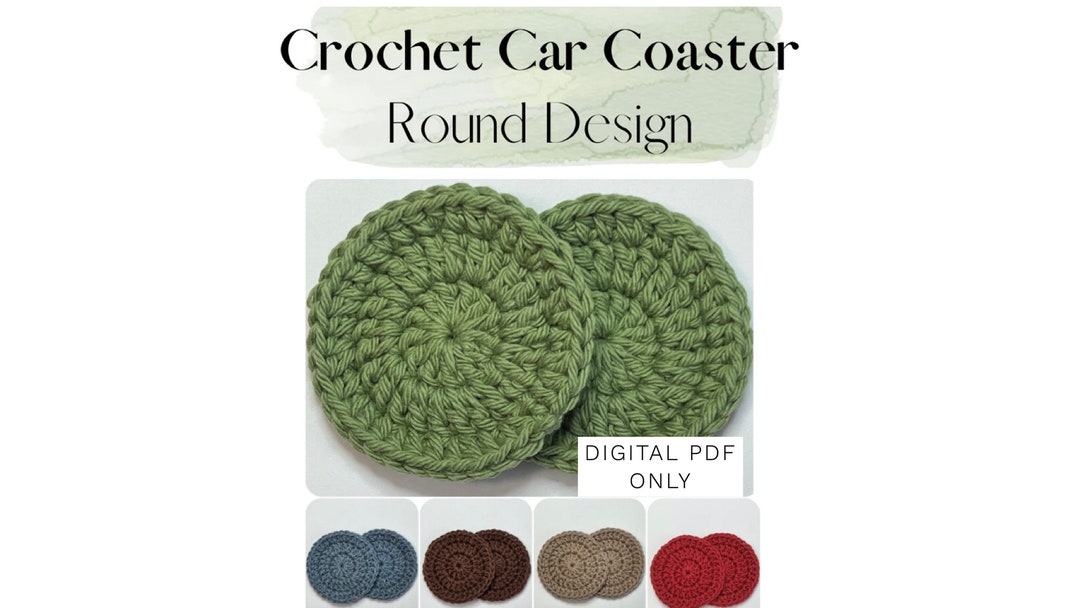 Car Coaster Crochet Pattern PDF Digital Download Original - Etsy