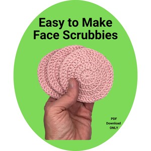 Face Scrubbie Crochet Pattern/digital Download/pdf/easy to Make/beginner Friendly - Etsy