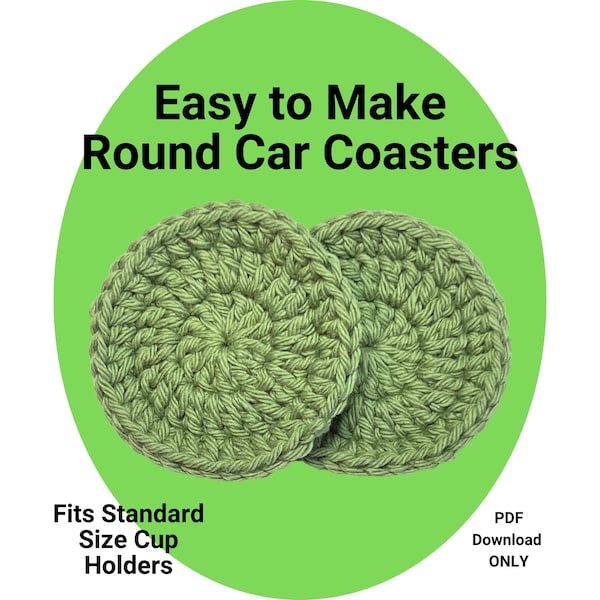 Crochet Car Coasters - Etsy