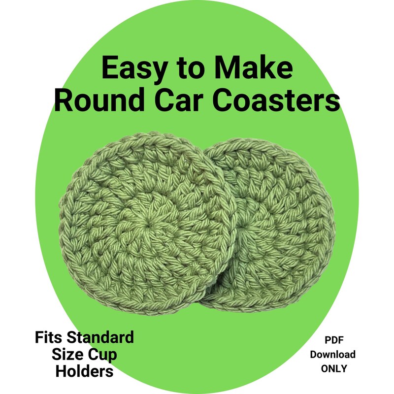 Crochet Car Coasters - Etsy