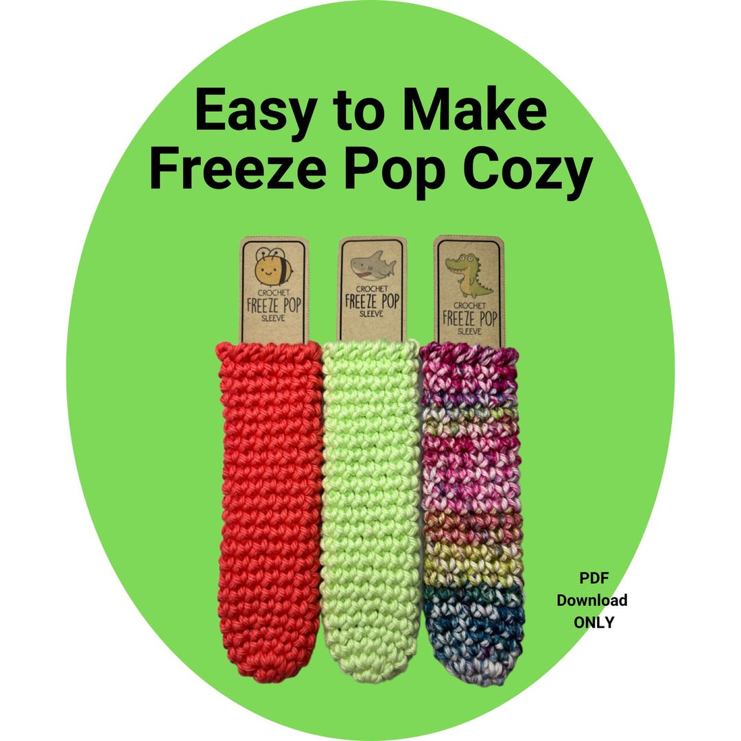 Freeze Pop Cozy Crochet Pattern PDF Download Popsicle Beginner Friendly ...