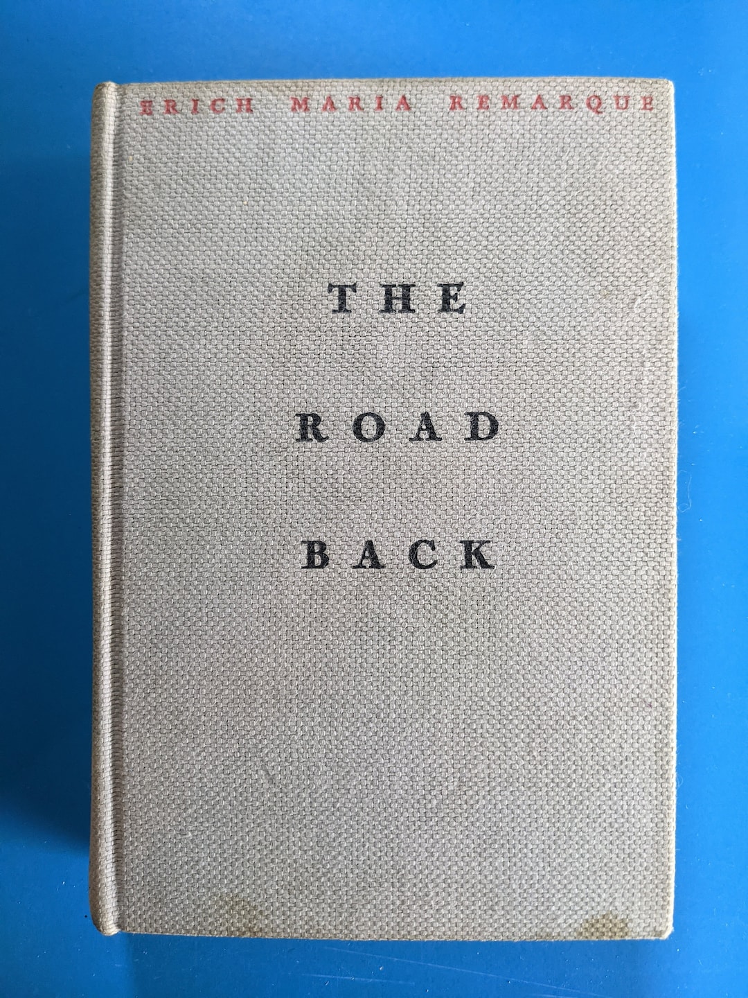 1931 Copy of the Road Back by Erich Maria Remarque - Etsy
