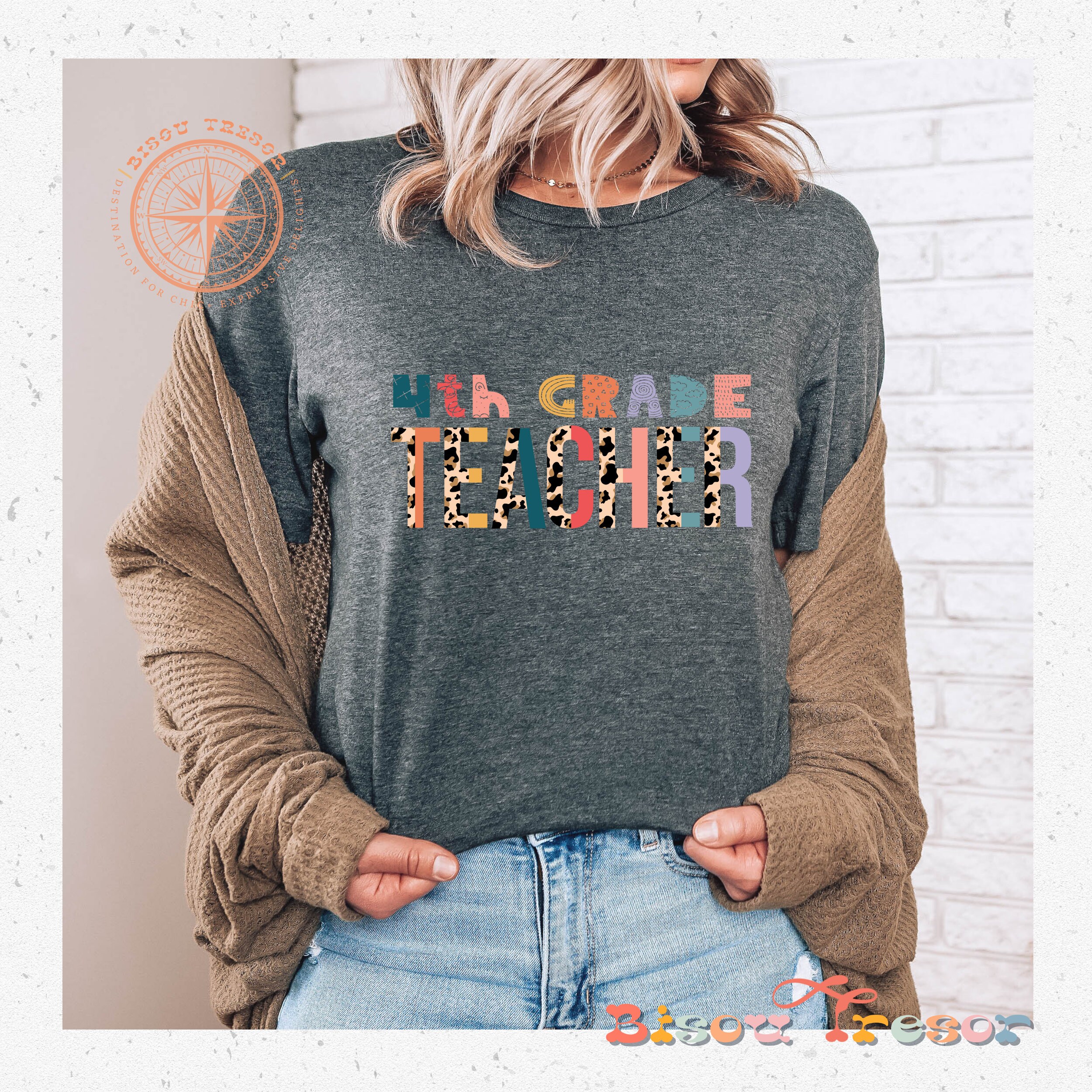 Fourth Grade Teacher Shirt 4th Grade Teacher T-shirt - Etsy