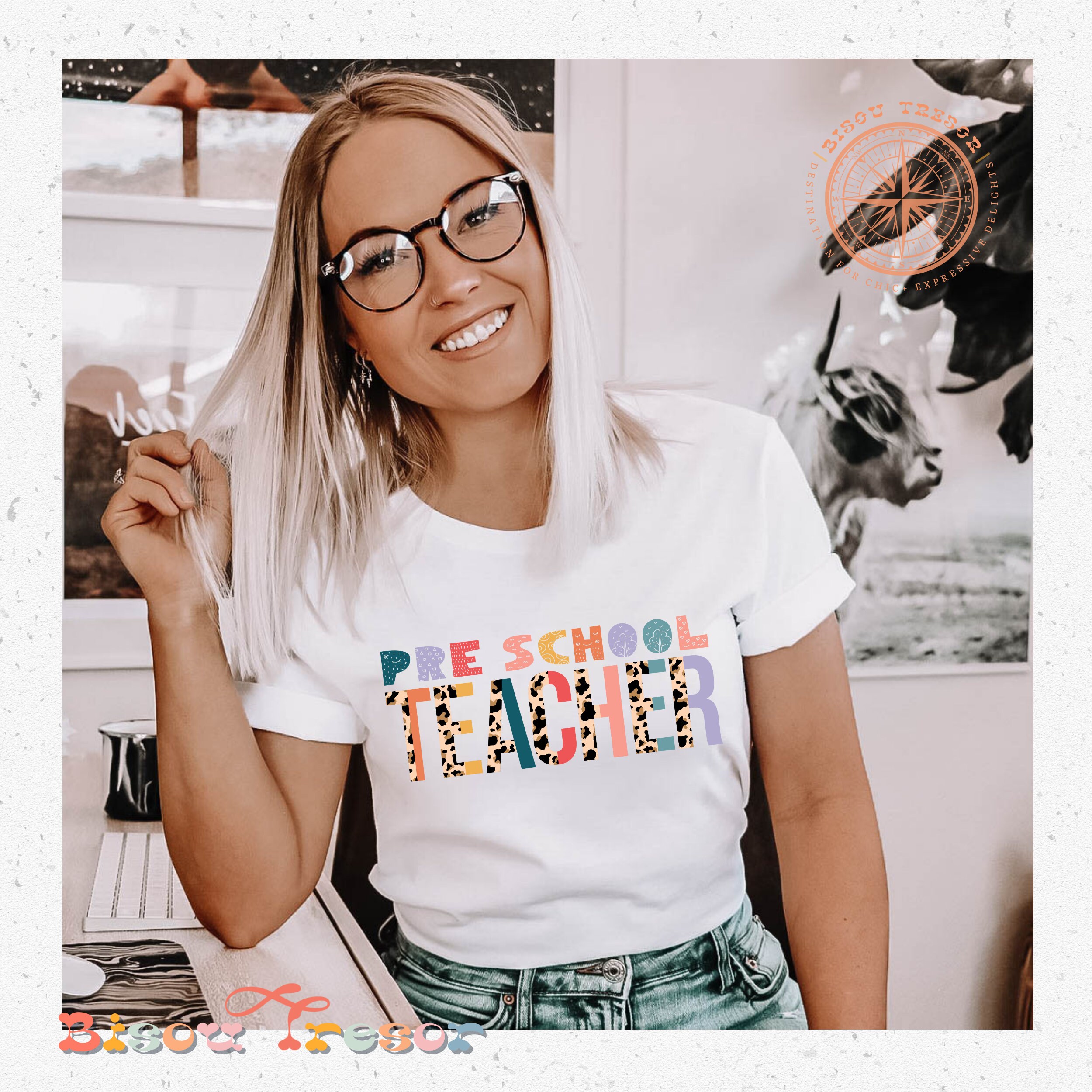 Pre K Teacher Shirt Teacher Cheetah Shirt, Pre-k Teacher Shirt ...