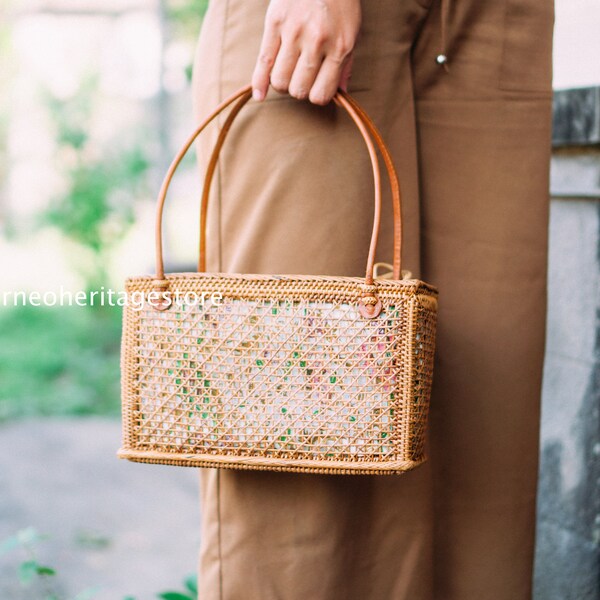 Shell Rattan Bag - Etsy