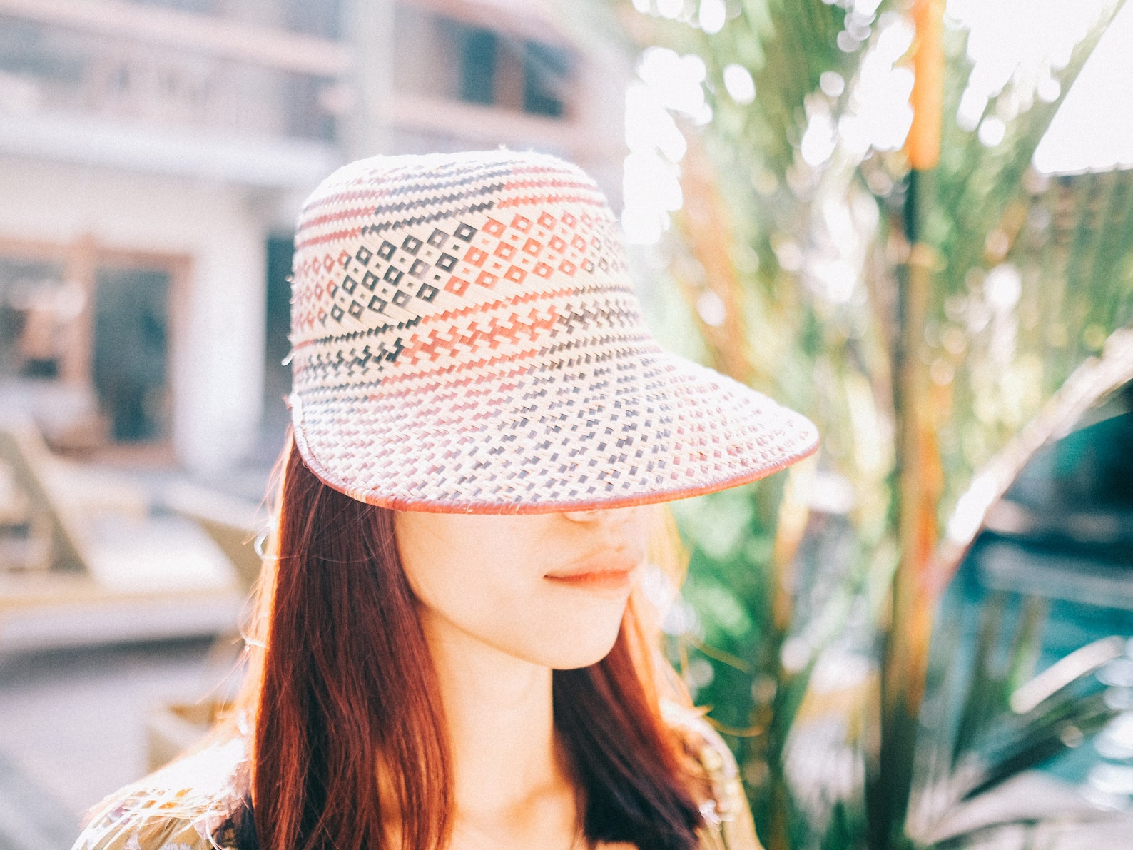 Rattan Hat Snapback With Pattern - Unisex - Handwoven Hat - Beach Hat ...