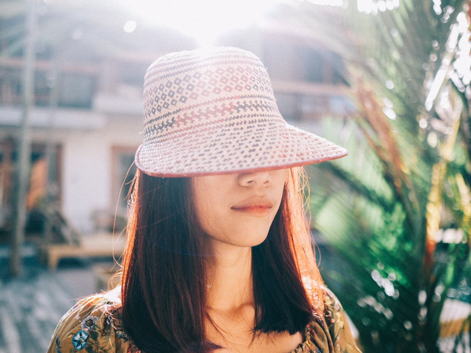 Rattan Hat Snapback With Pattern - Unisex - Handwoven Hat - Beach Hat ...