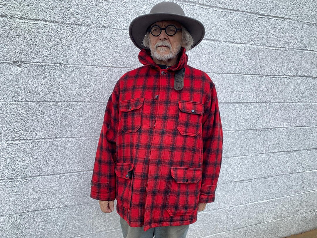 Vintage Woolrich Mens Red Plaid Hunting Jacket - Etsy