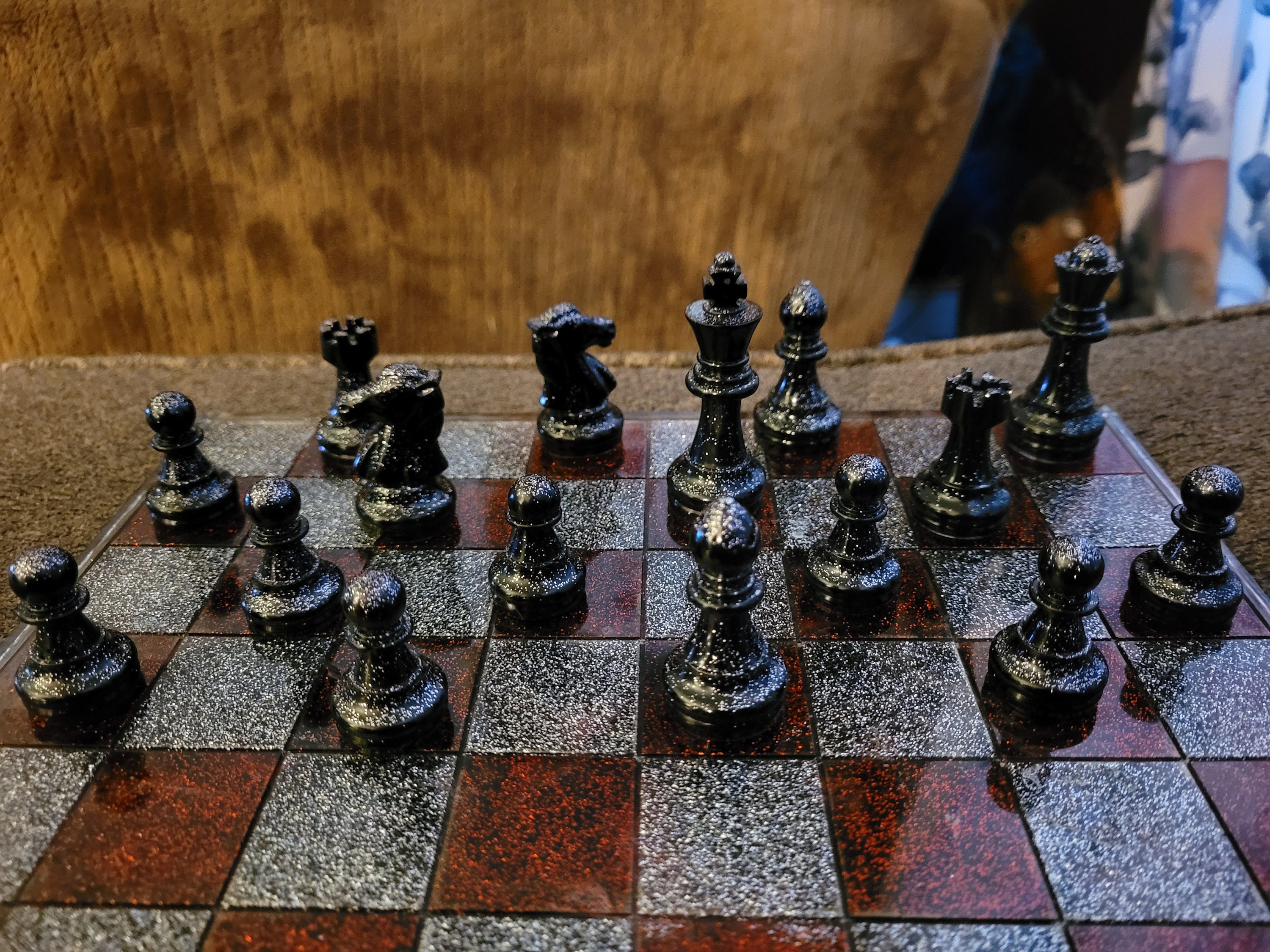 Resin Chess Board Without Pieces - Etsy