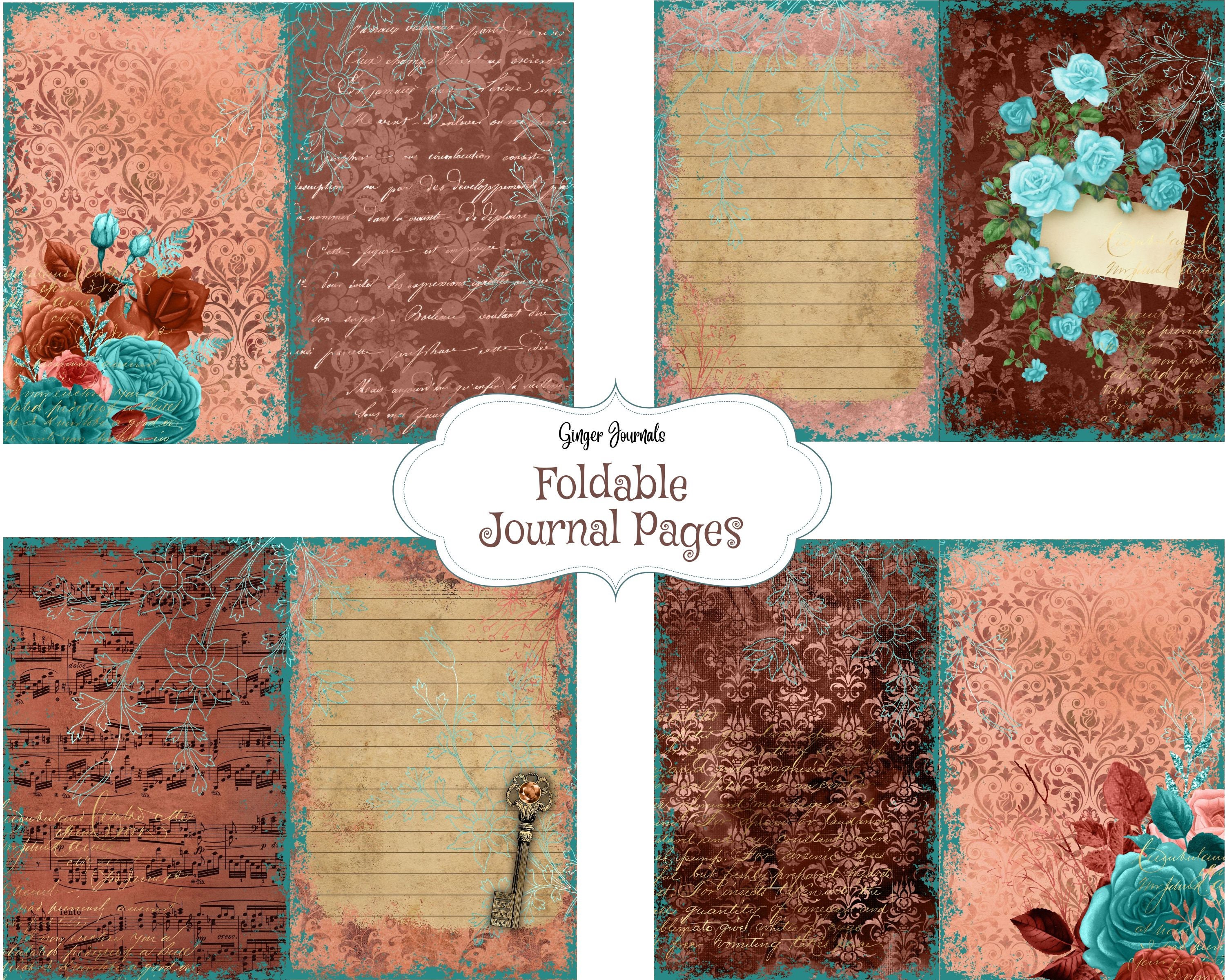 Rustic Boho Chic Junk Journal Kit, Junk Journal Printable, Junk Journal ...